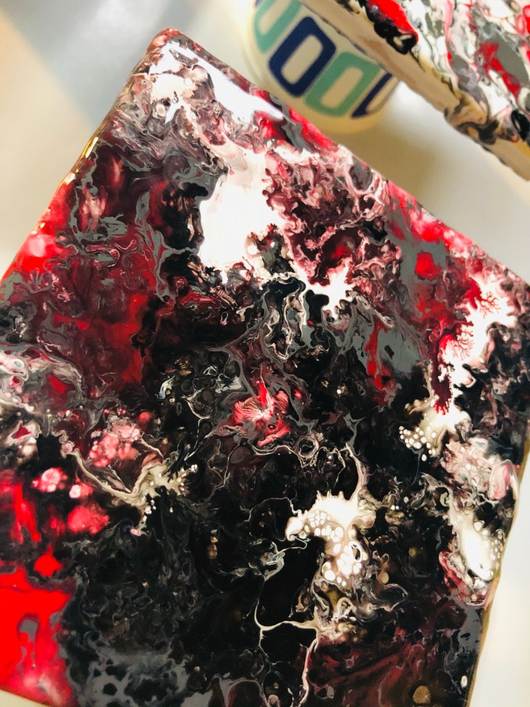 Acrylic Pouring Coasters & Cell Magic | simplycraftydesigns