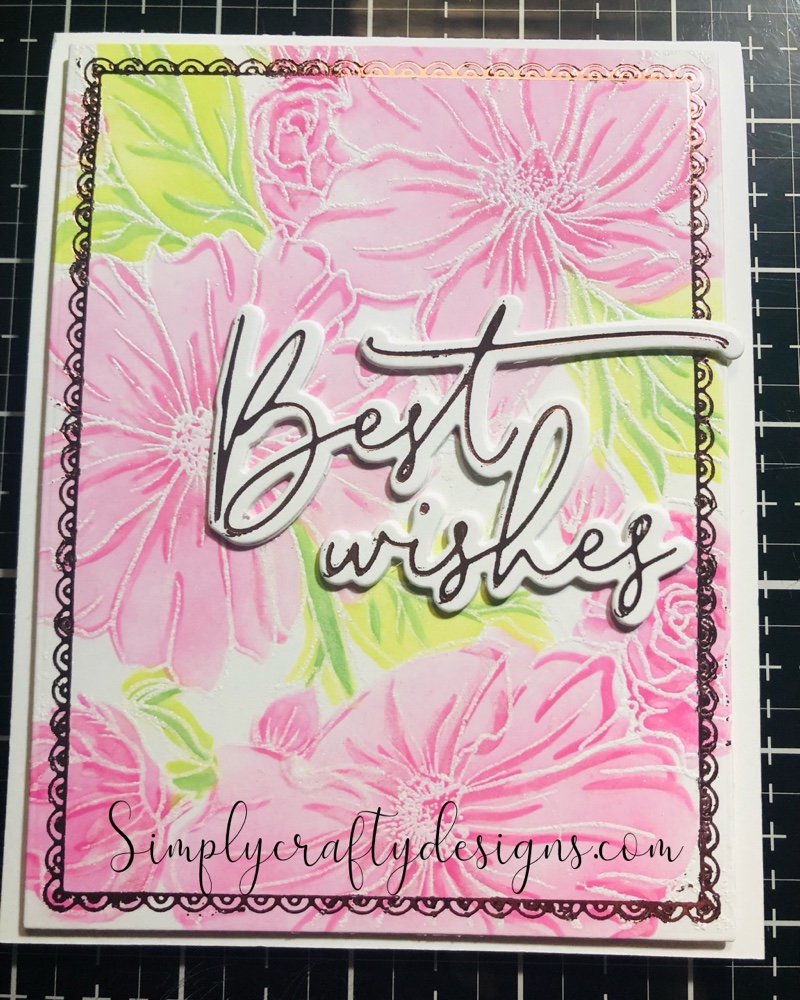 Best Wishes Handmade Card | simplycraftydesigns