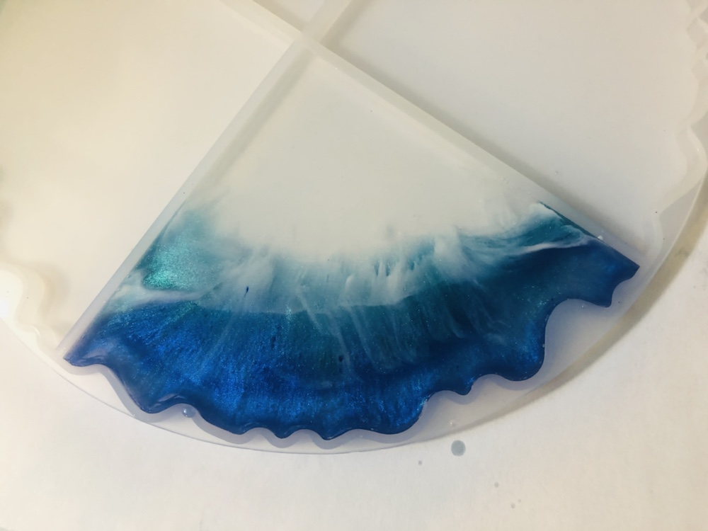 Resin Coasters (Ocean Waves) | simplycraftydesigns