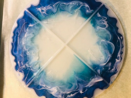 Resin Coasters (Ocean Waves) | simplycraftydesigns