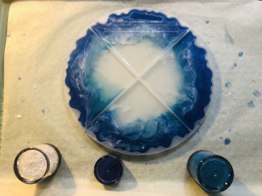 Resin Coasters (Ocean Waves) | simplycraftydesigns